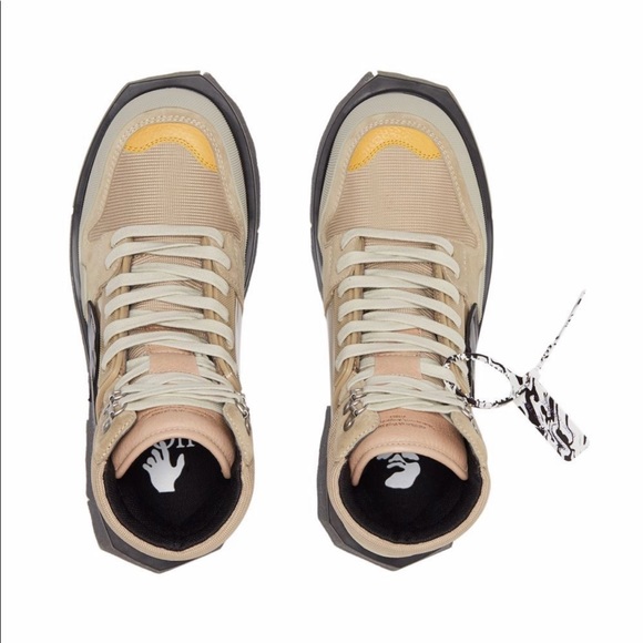 Off-White | Shoes | Offwhite Arrow Motif Sneaker Boots | Poshmark